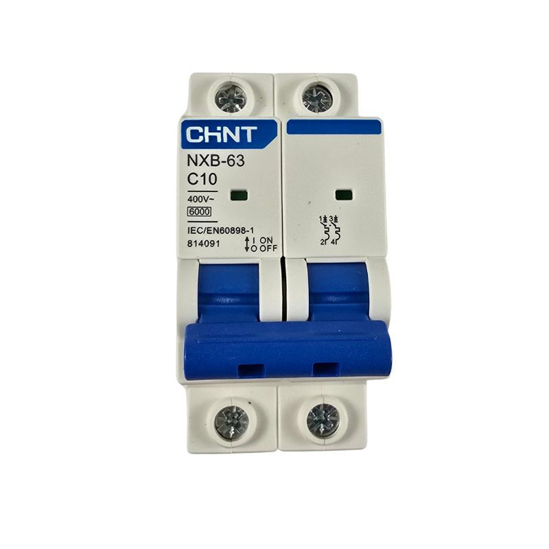 Automático magnetotérmico monofásico 2P NXB-63 Curva C 6KA de Chint AMPERIOS 10 Amperios
