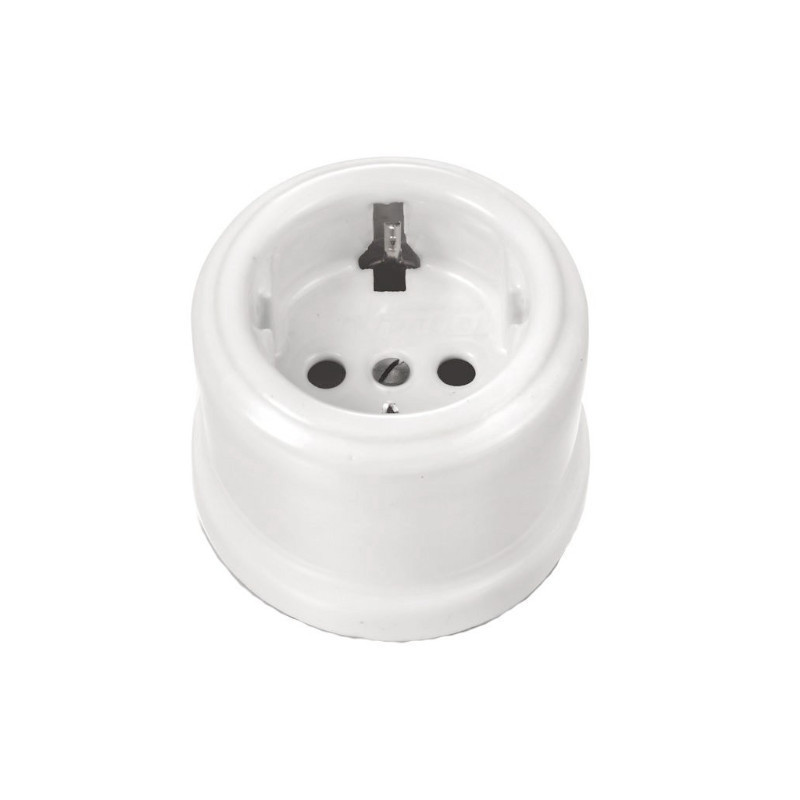 Comprar online Base de enchufe bipolar de superficie con toma de tierra ...