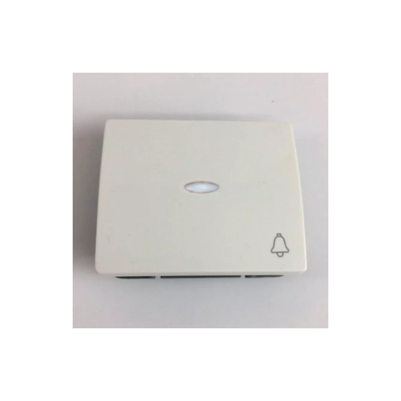 Tecla pulsador campana con visor BJC Iris e Iris Plus 18716-L | Electro JJ San Juan Color Blanco